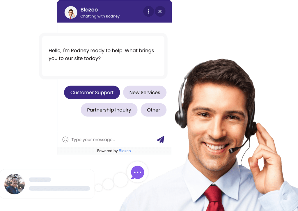 Blazeo Live Chat Services | 24/7 Customer Engagement & Leads